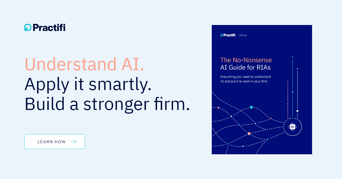 The No-Nonsense AI Guide for RIAs | Practifi eBook